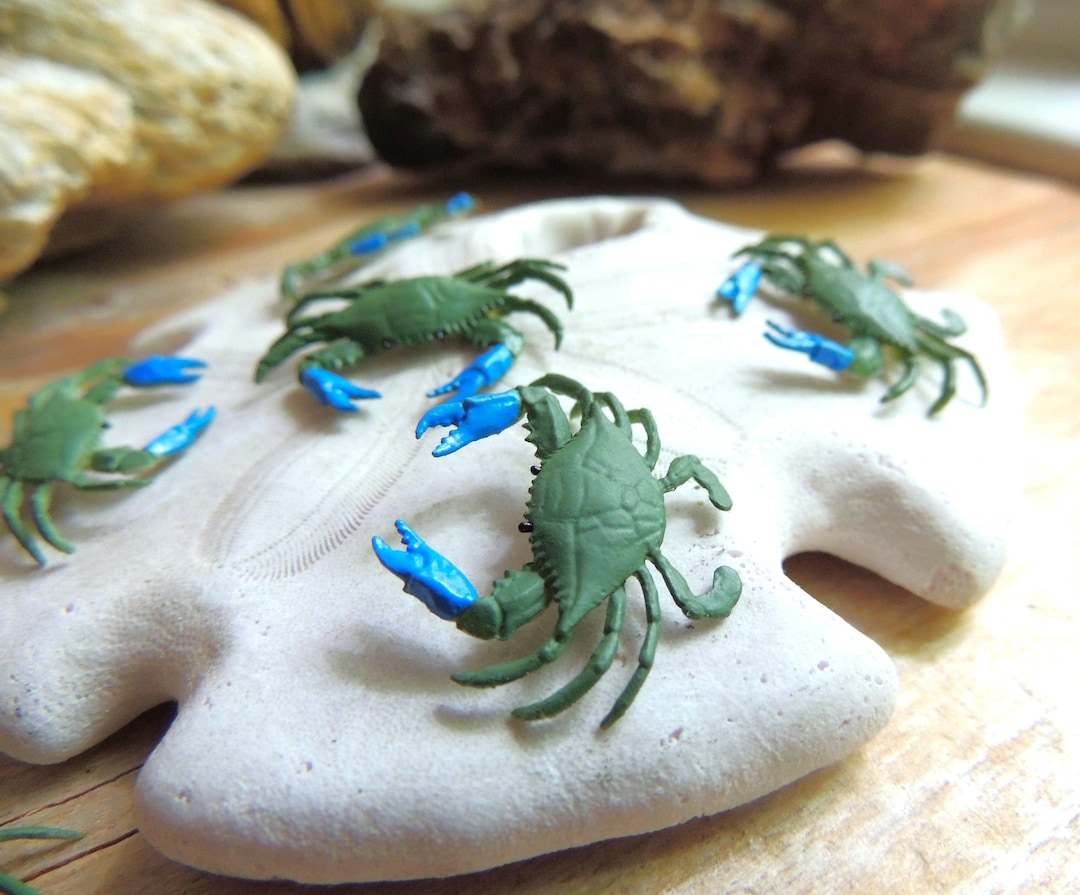 Set of Tiny CRAB MINIATURE Sea Life Animal Figurine Mini Figure ...