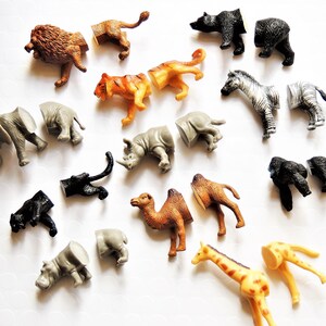 Safari PLASTIC ANIMAL HALVES Diy Plastic Animal Crafts Ideas Fridge ...