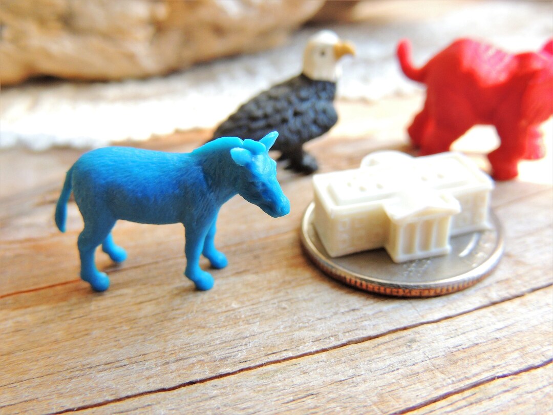 Set of MINIATURE Political Government White House Democrat - Etsy