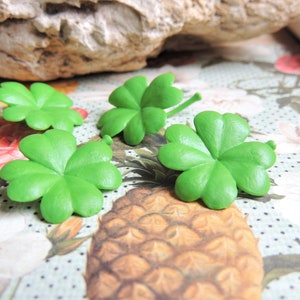 MINIATURE Four Leaf Clover Micro Mini Figurine Figure Fairy Garden ...