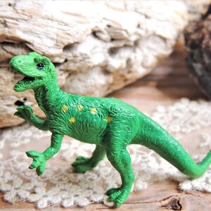 MINIATURE DINOSAUR ALLOSAURUS Animal Figures Figurine Fairy Gardens ...