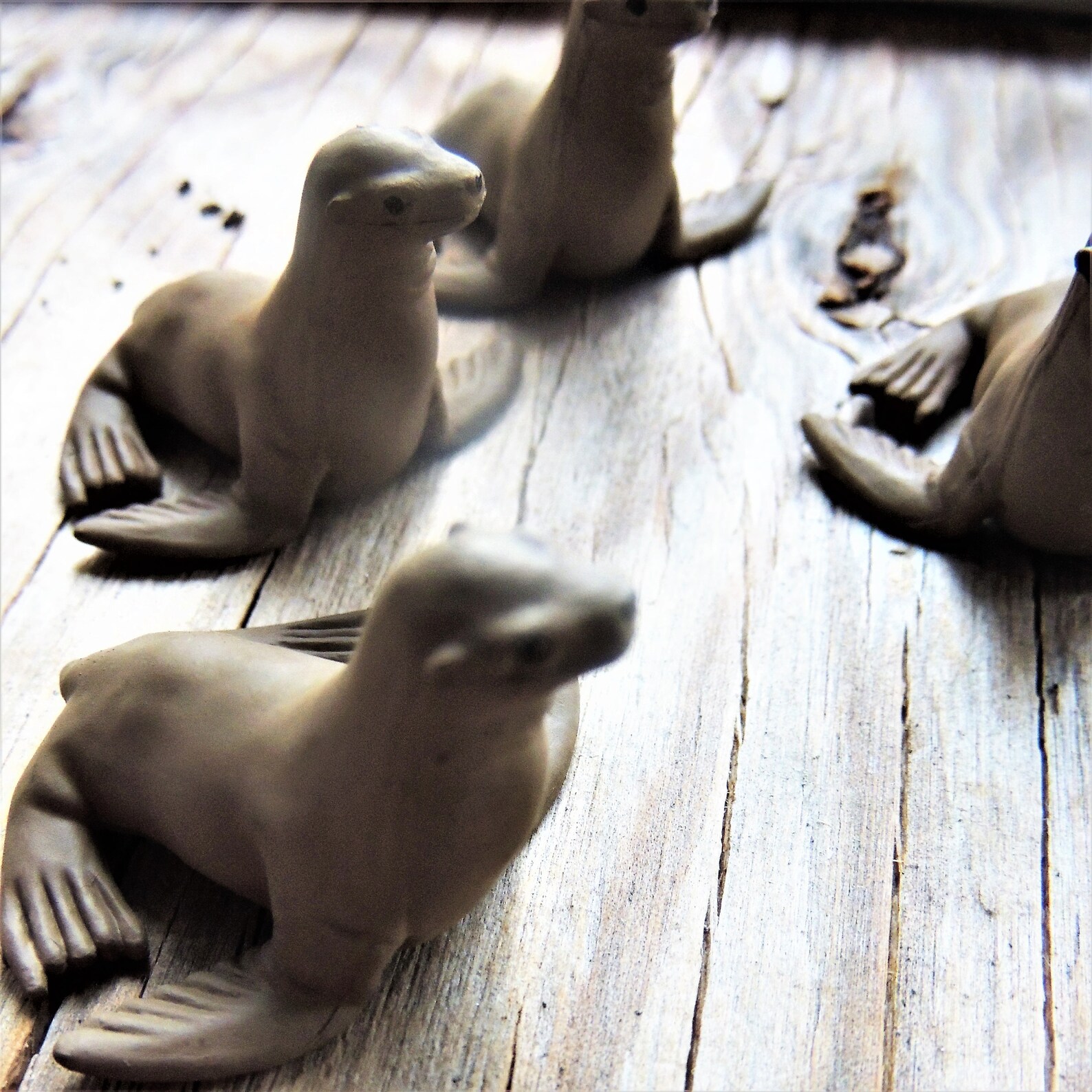 MINIATURE SEA LION Seal Animal Figures Figurines Mini Diorama | Etsy