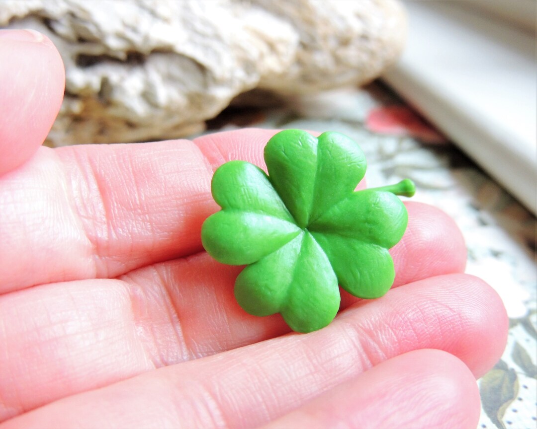 MINIATURE Four Leaf Clover Micro Mini Figurine Figure Fairy Garden ...