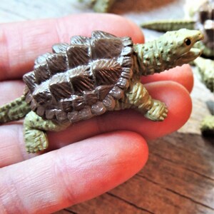 MINIATURE SNAPPING TURTLE Animal Figurine Figures Dollhouse Diorama ...