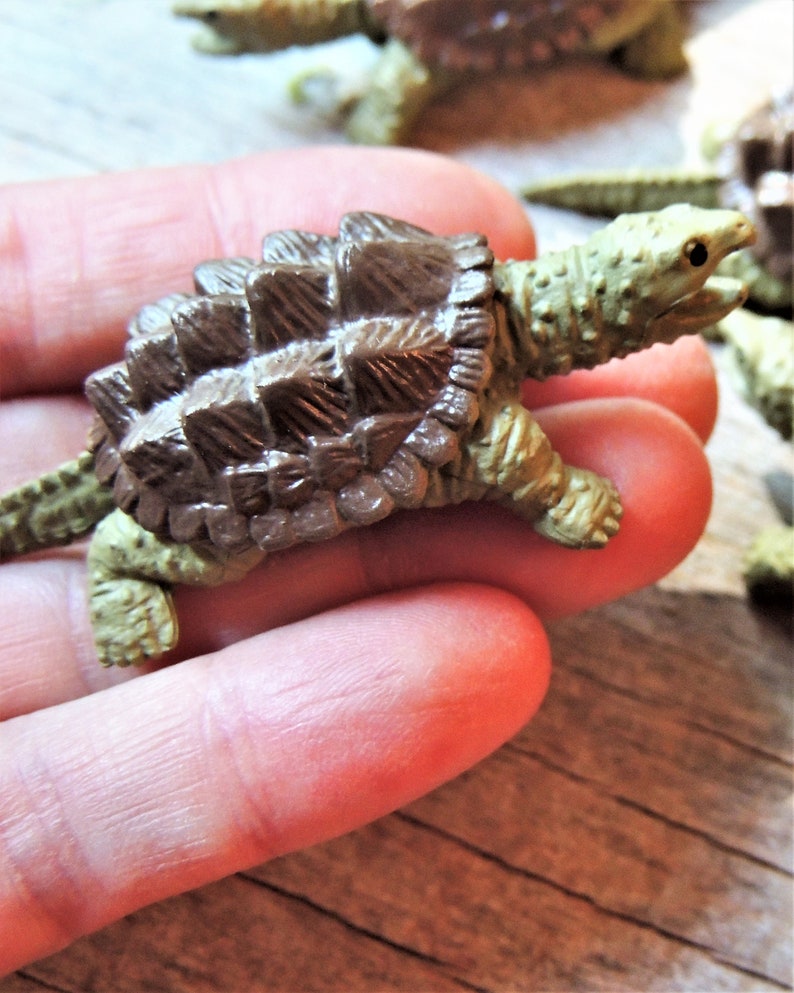 MINIATURE SNAPPING TURTLE Animal Figurine Figures Dollhouse - Etsy