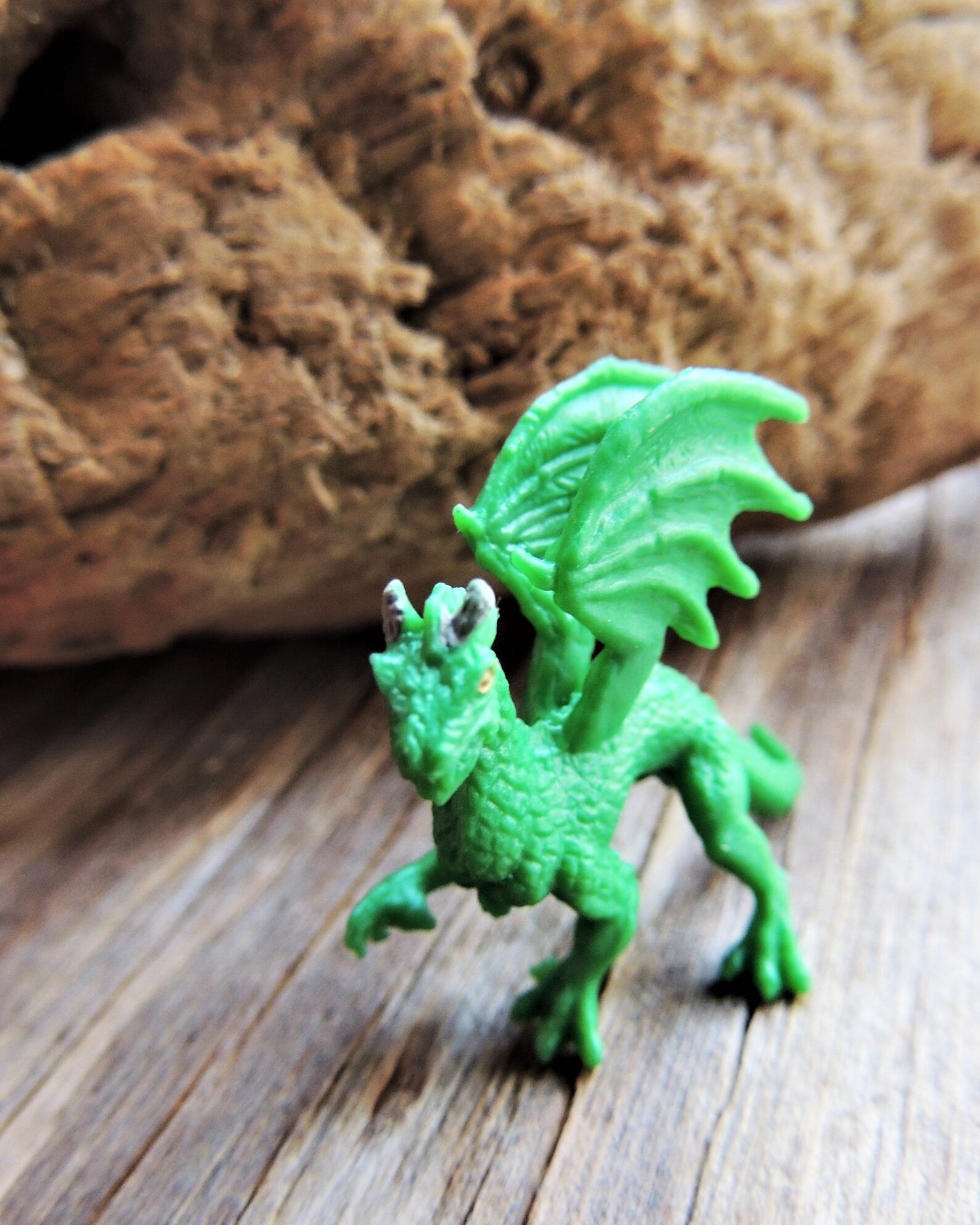 MINIATURE Green DRAGON Figurine Mini Figures Fairy Garden | Etsy
