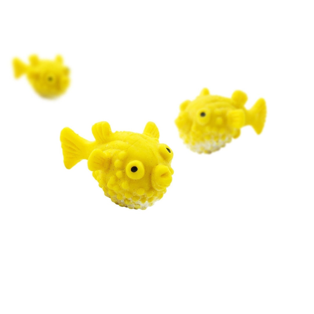Micro MINIATURE PUFFERFISH Fish for Fairy Garden Animals Figures ...