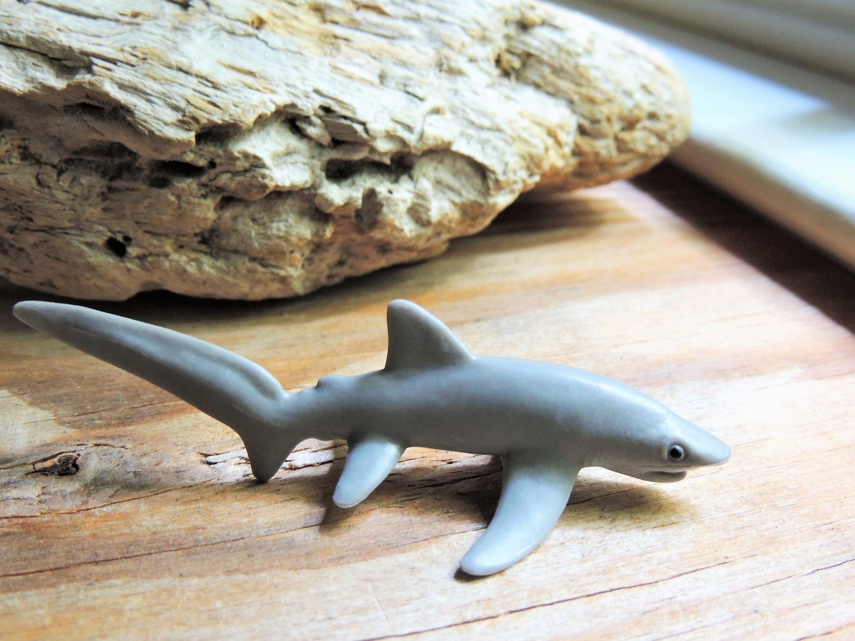 SHARK MINIATURE Thresher Sharks Animal Figurines Figures | Etsy
