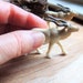 MINIATURE WHITE ANTELOPE Addax Animal Figurine Fairy Garden Dollhouse ...