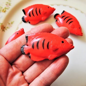 MINIATURE FISH Animal Figure Figurines Angel Fish Reef Sea Life Plastic ...