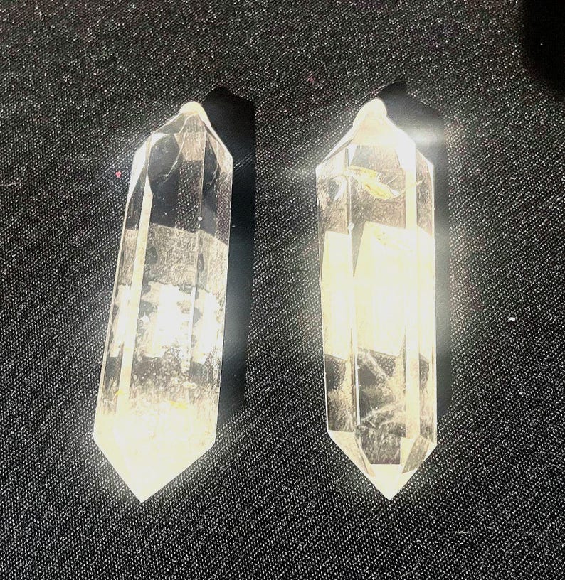Double Point Clear Quartz. Sold Separately - Etsy