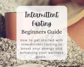 Intermittent Fasting Beginners Guide | Fasting | for Beginners - Etsy