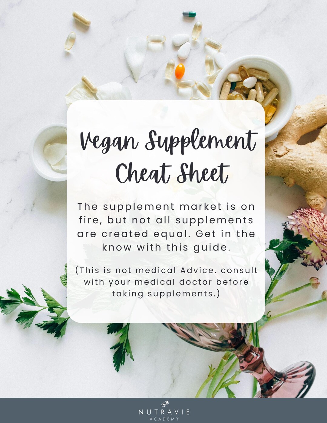 Vegan Supplement Cheat Sheet - Etsy