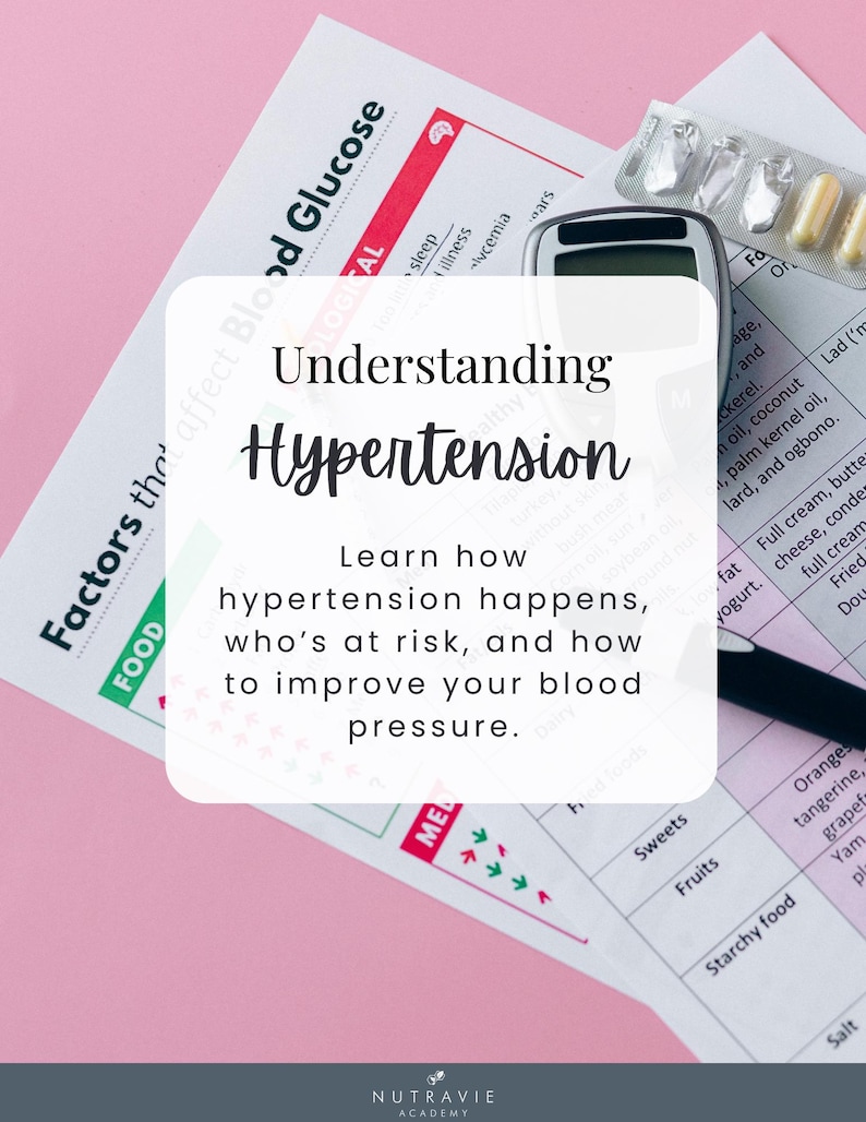 Understanding Hypertension Guide | Blood Pressure | Wellness Guide - Etsy