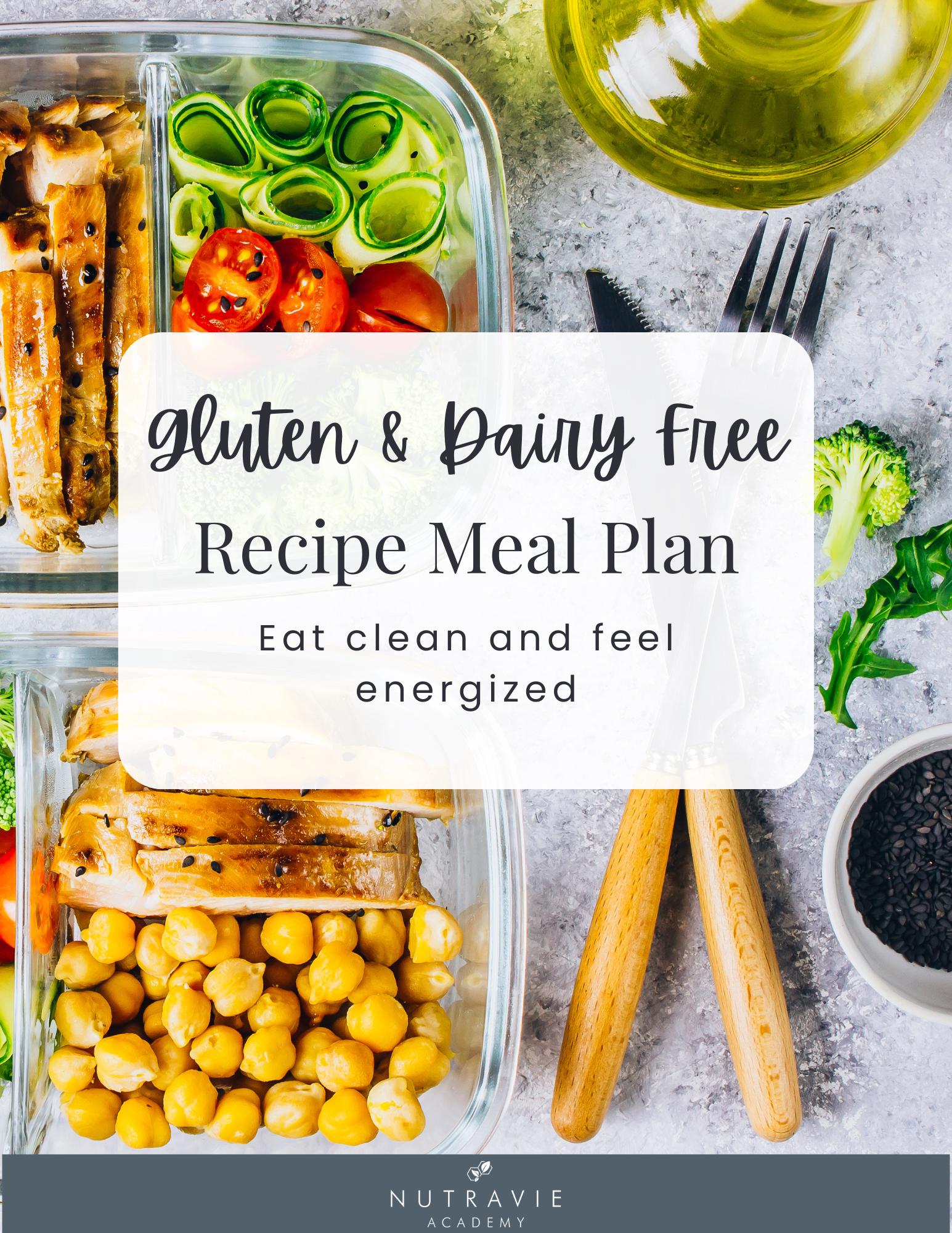 Gluten and Dairy Free Meal Plan and Recipe | Weight Loss | Healthy ...