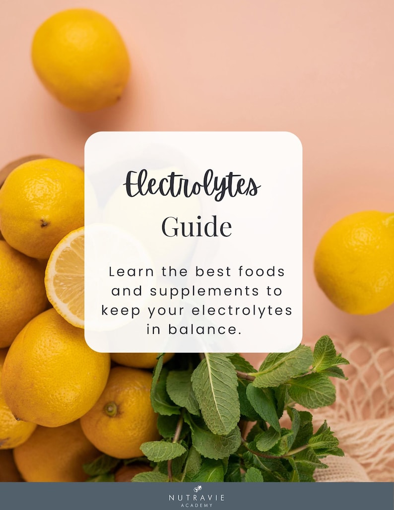 Electrolytes Guide | Hydration Guide | Mineral Balance - Etsy