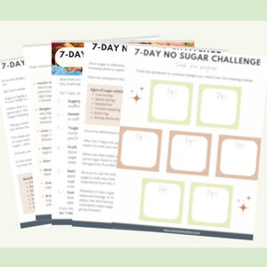 7-day No Sugar Challenge With Meal Ideas | Sugar Free | Healthy ...
