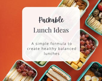 Packable Lunch Ideas | On-the-go Meals | Meal Prep - Etsy