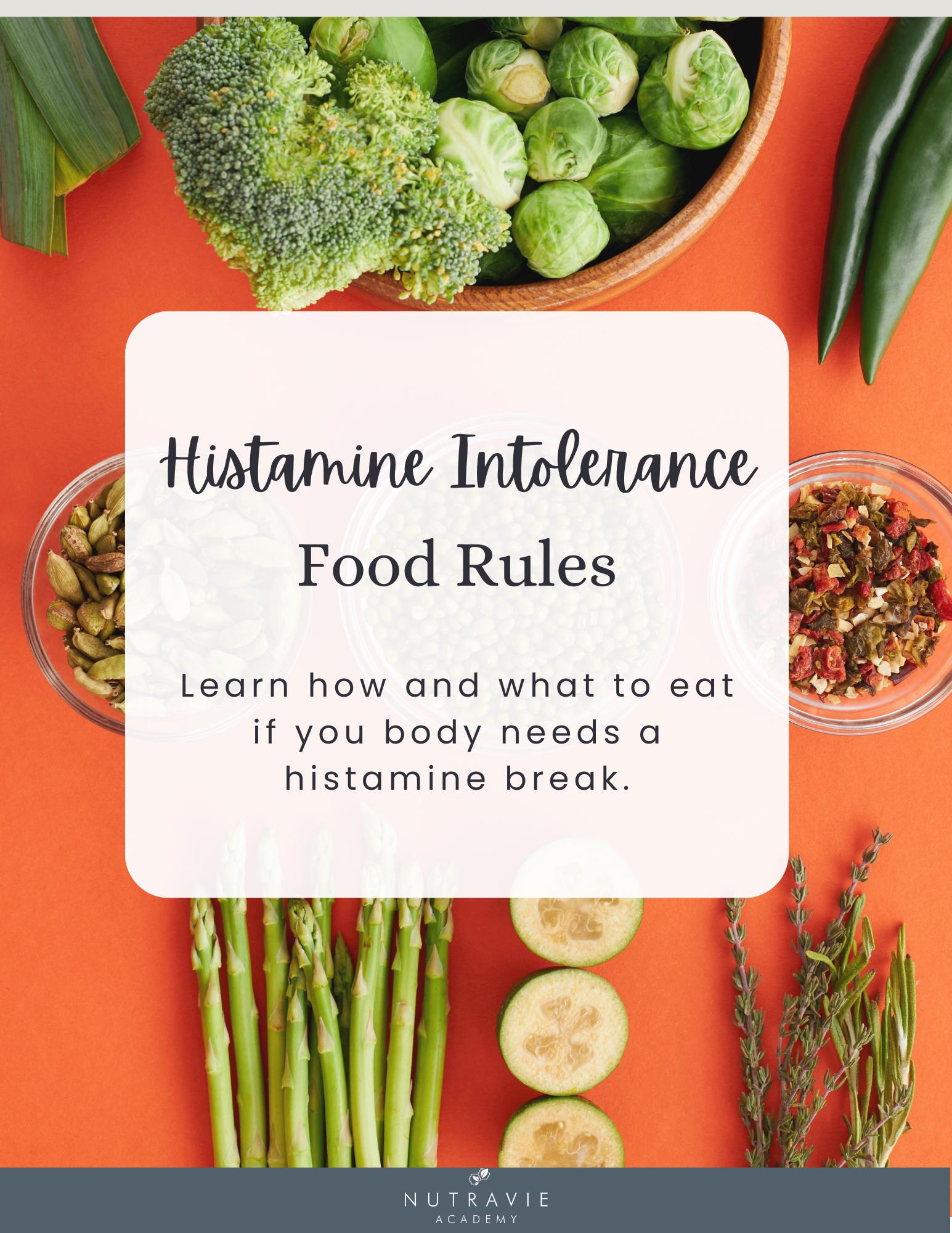 Histamine Intolerance Food Rules | Yes/ No Foods | Histamine Food List ...
