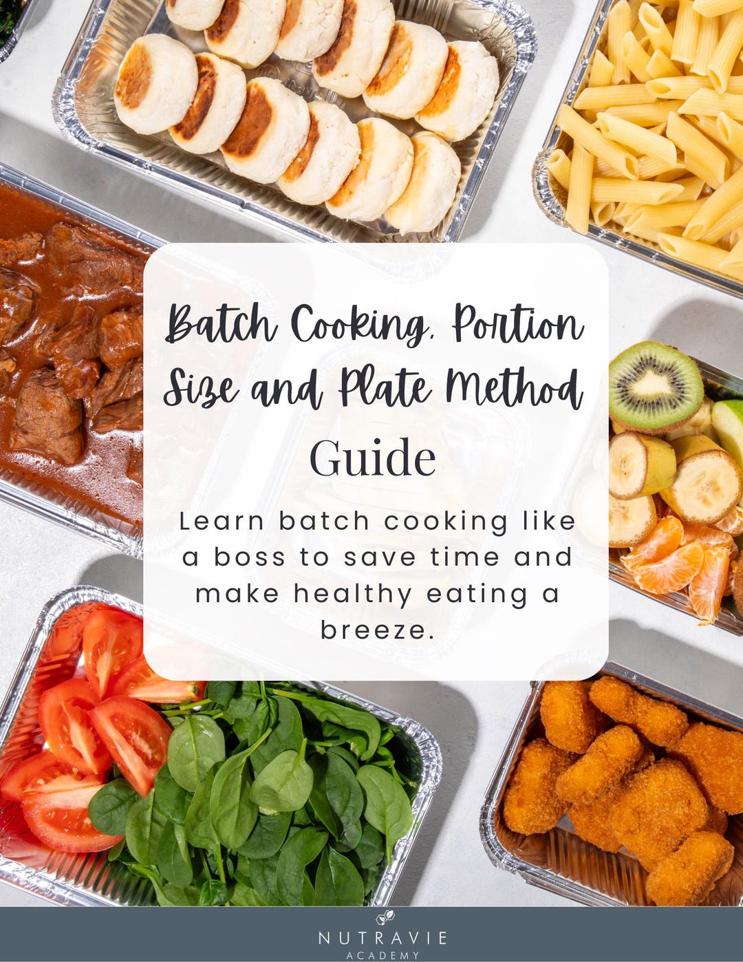 Batch Cooking With 9 Recipes| Portion Size | Plate Method Guide - Etsy