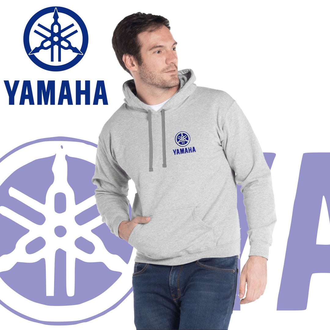 Sweatshirt Hoodie Yamaha Logo With Pocket Pullover Cotton Polyester 50/ ...