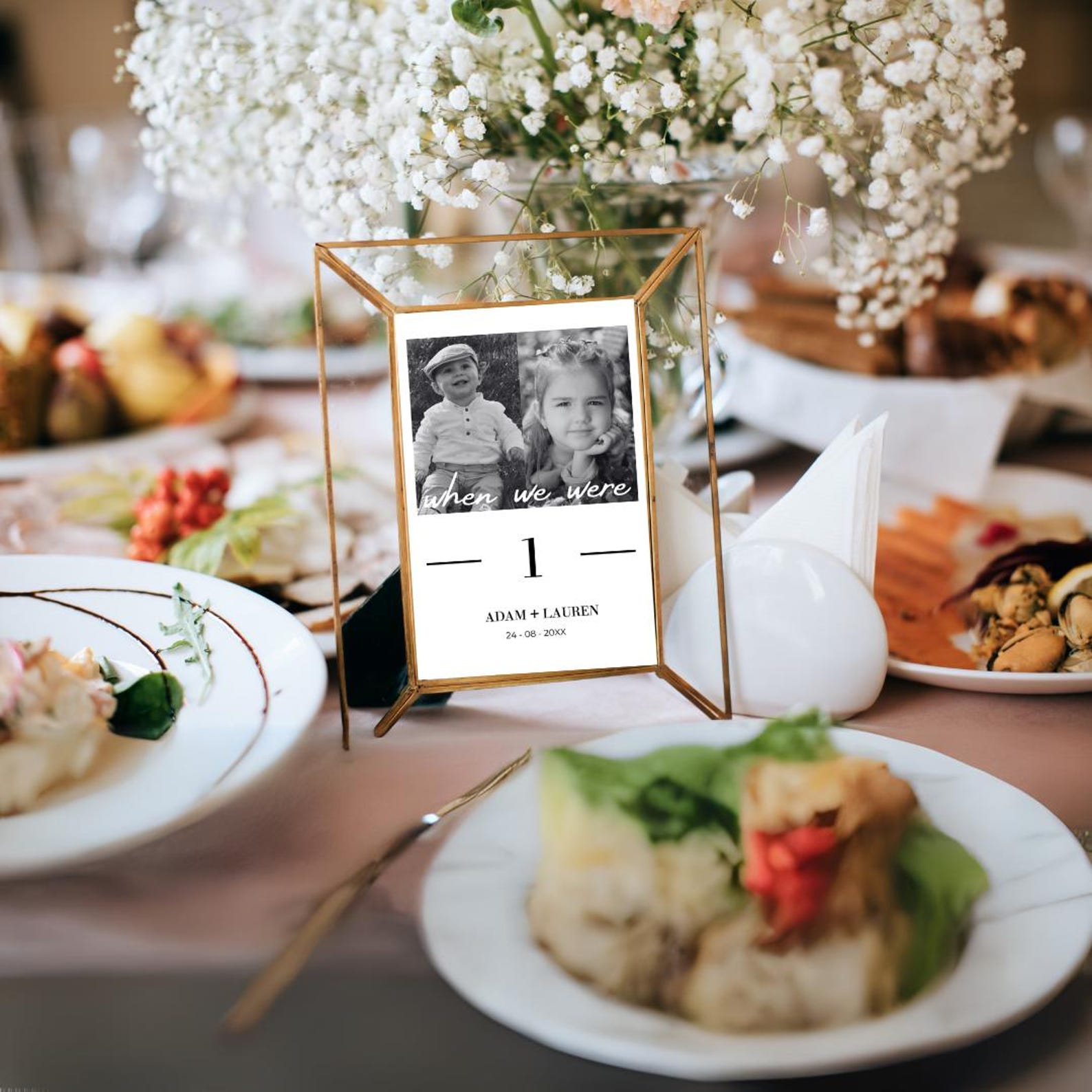 When We Were Table Numbers Wedding Table Numbers Wedding Reception ...