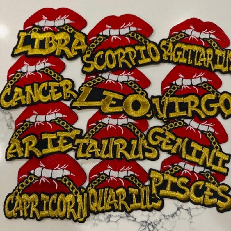 Zodiac Patches - Etsy