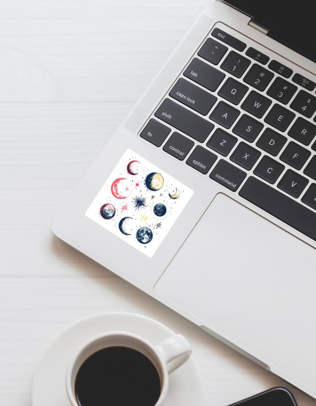 Moon Phases Sticker: Celestial Astrology Decal for Journals - Etsy