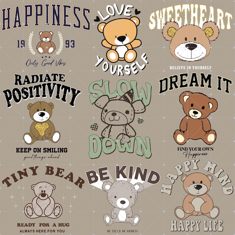 Retro Teddy Bear Png, Cute Teddy Bear Png, Bear T-shirt Png, Teddy Bear ...