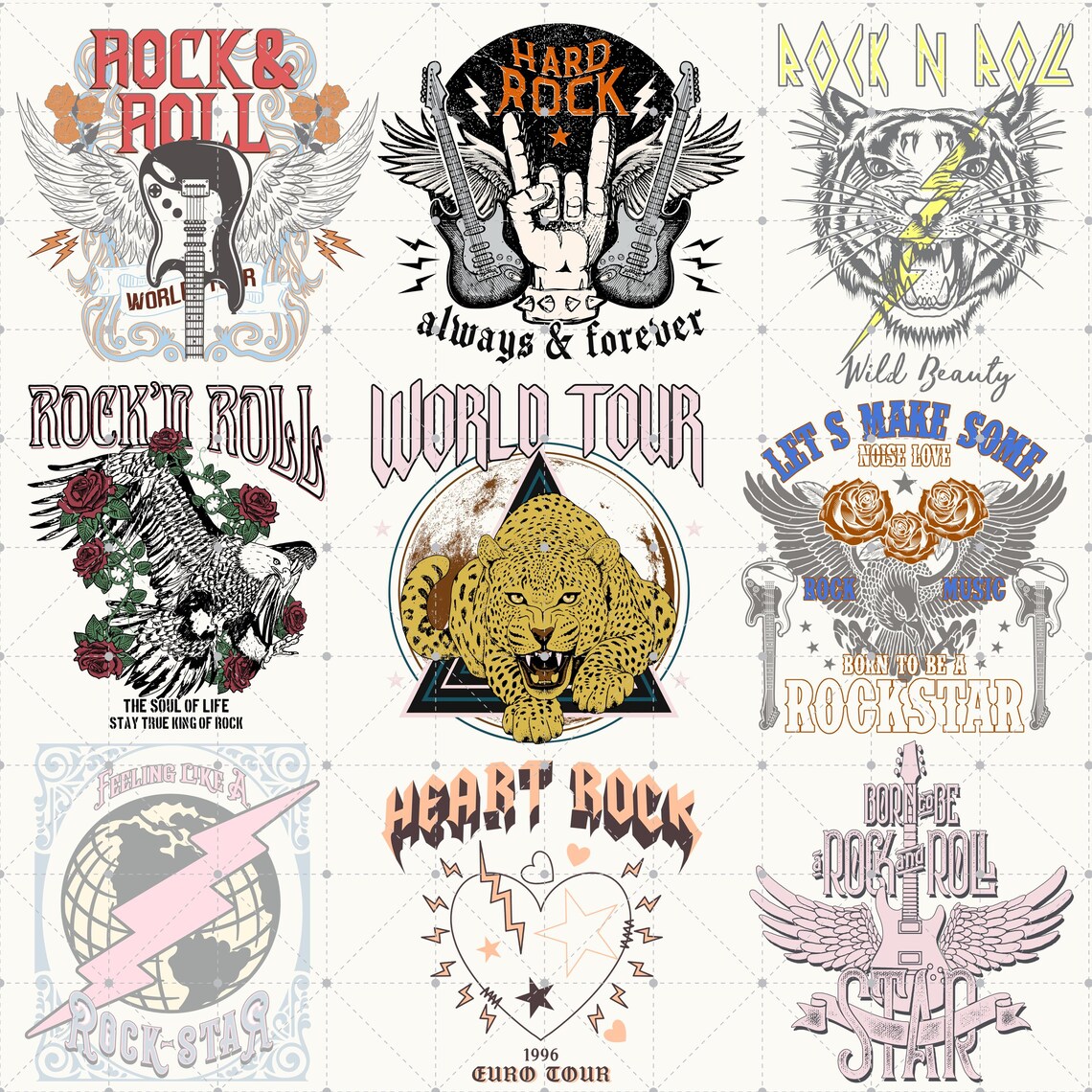 Rock N Roll Png, Hard Rock Png, Metal Music Png, Heart Rock Png, Eagle ...
