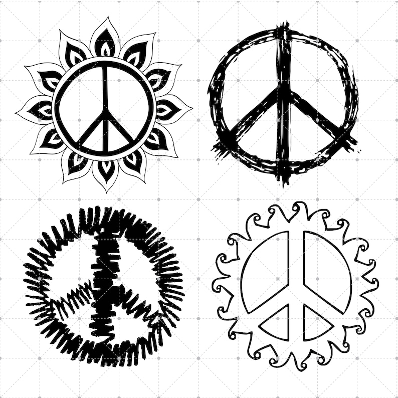 Bundle Peace Sign Png, Peace Png, Sublimation Digital Design Png ...