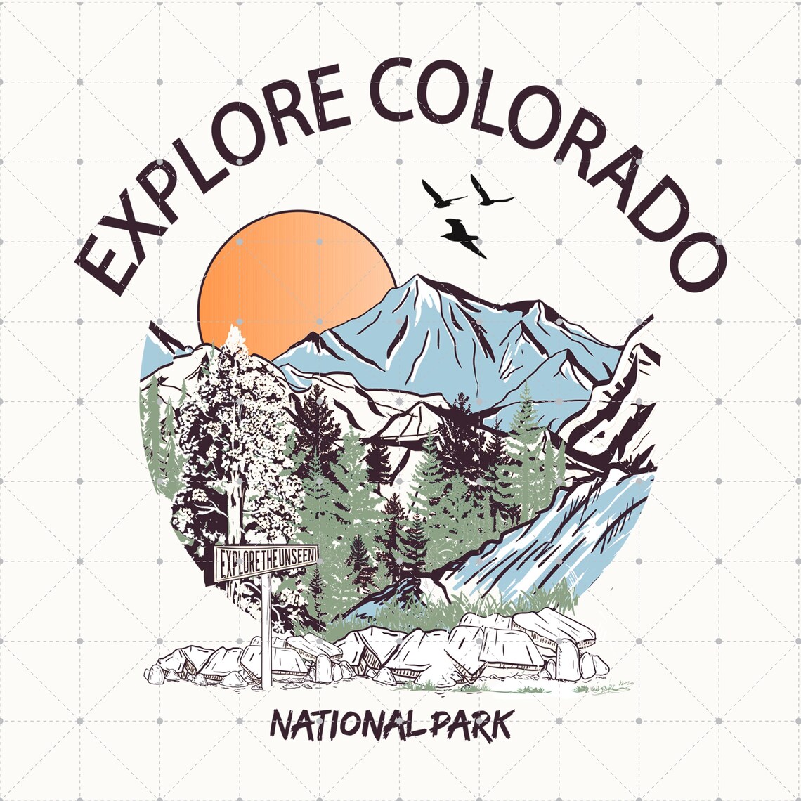 National Park Bundle Png, Yosemite Png, Lake Tahoe Png, Rocky Mountains ...