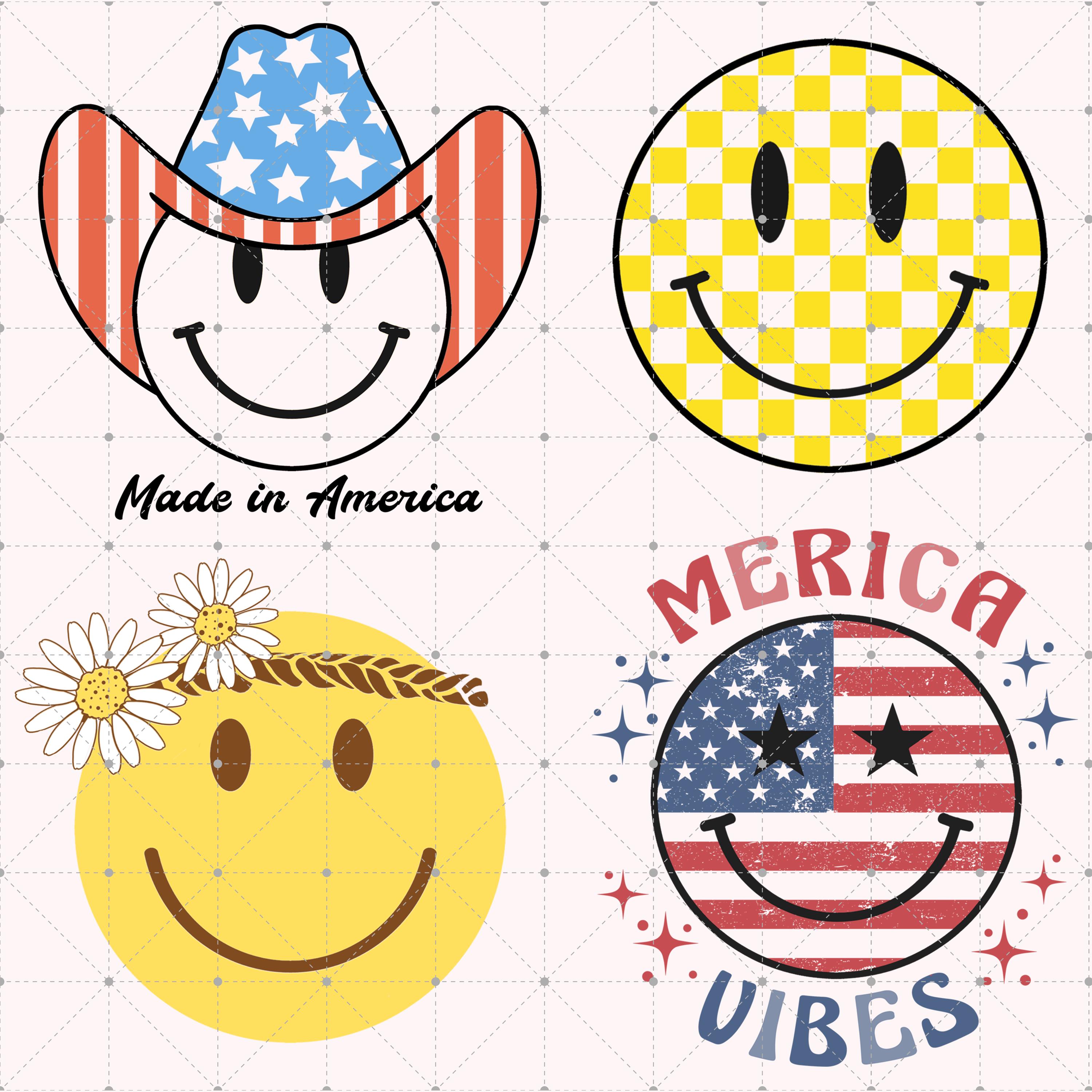 Smiley Face Png, Happy Face Png, American Flag Smiley Face Png, Smiley ...