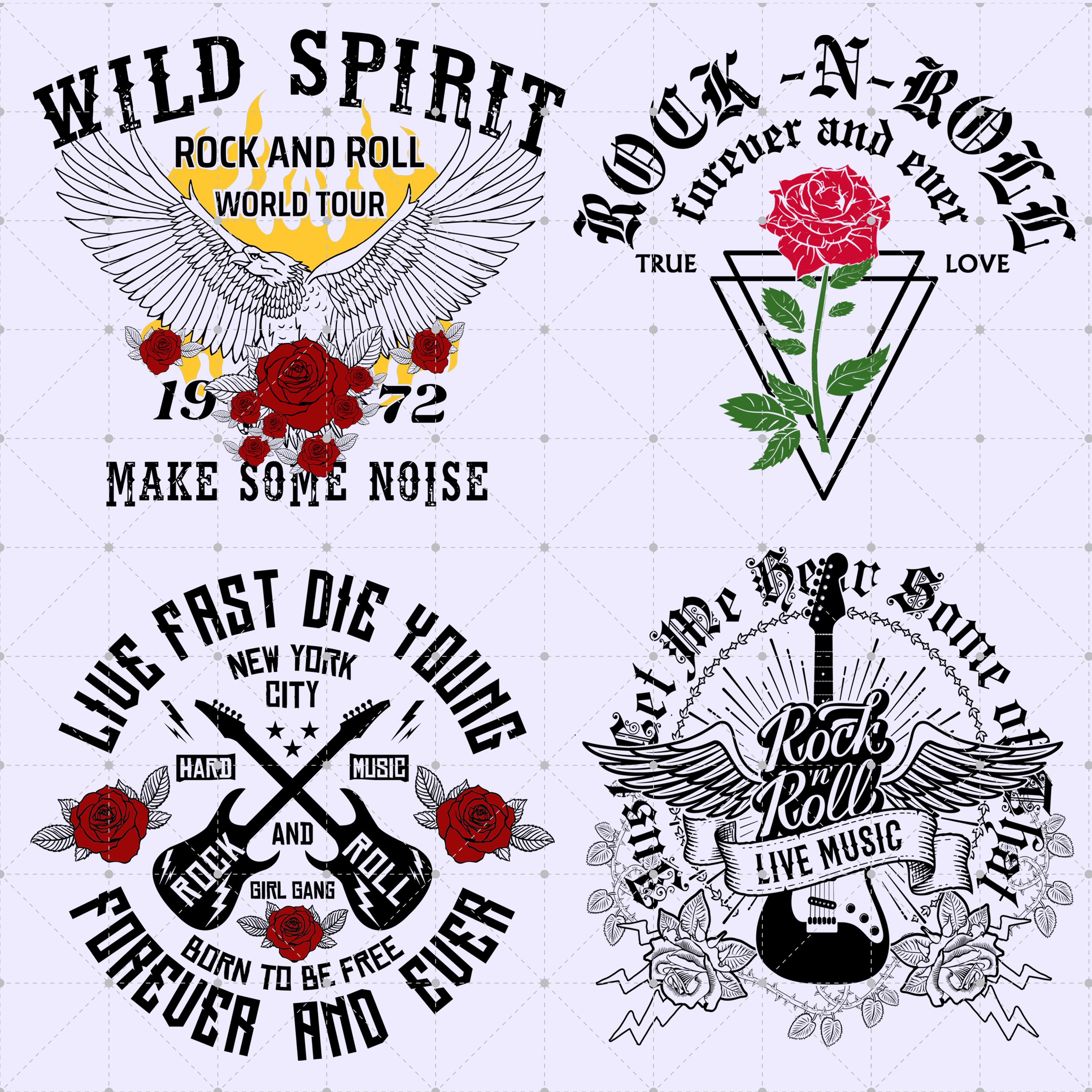 Rock N Roll Music, Png, Music Sublimations Png, Eagle Png, Wild Spirit ...