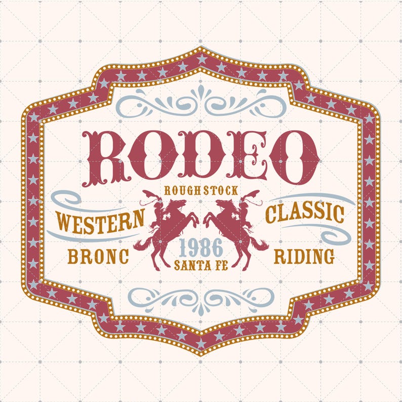 Western Bundle Png, Retro Western Png, Rodeo Png, Wild West Png ...