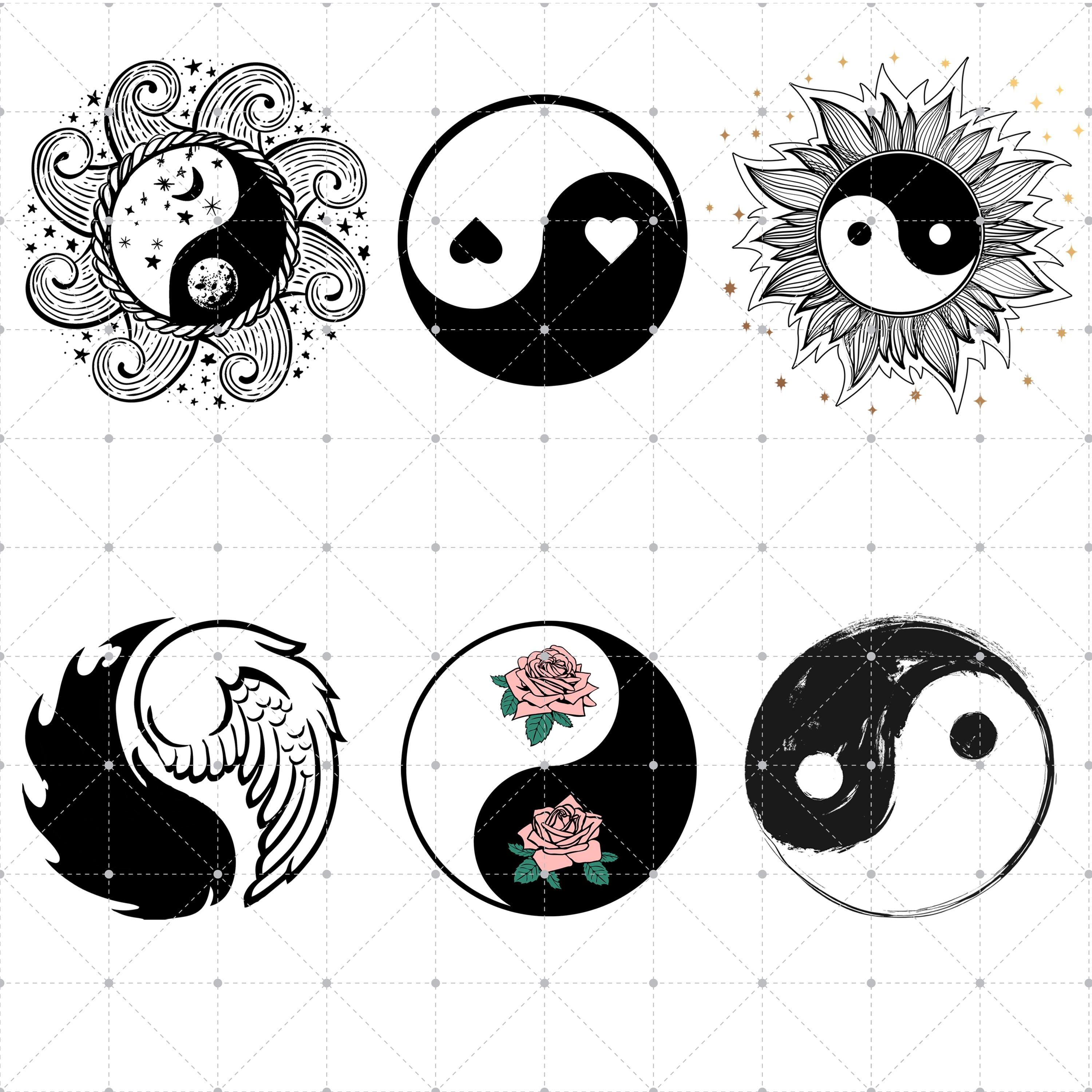 Bundle Yin Yang Png, Sun and Moon Classic Yin Yang Png, Yin Yang Set ...