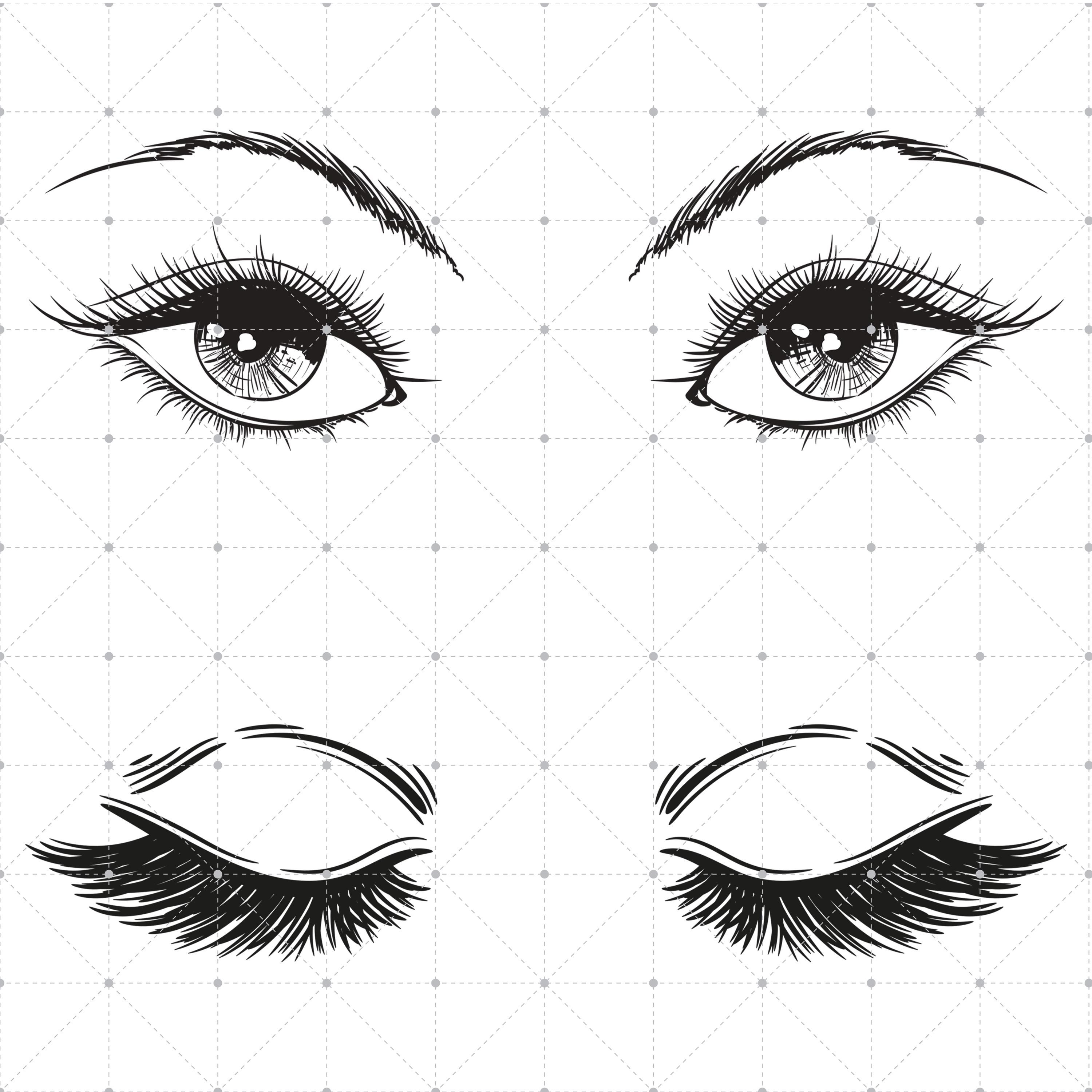 Eyelash Png, Woman Eye Png, Eyebrow Silhouette Png, Makeup Png ...