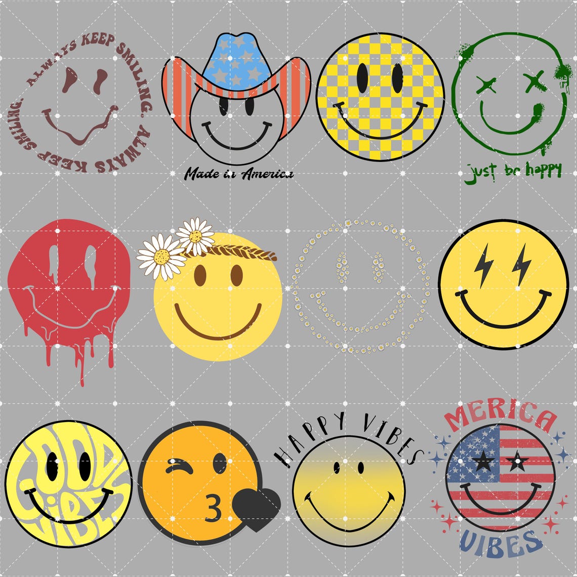 Smiley Face Png, Happy Face Png, American Flag Smiley Face Png, Smiley ...