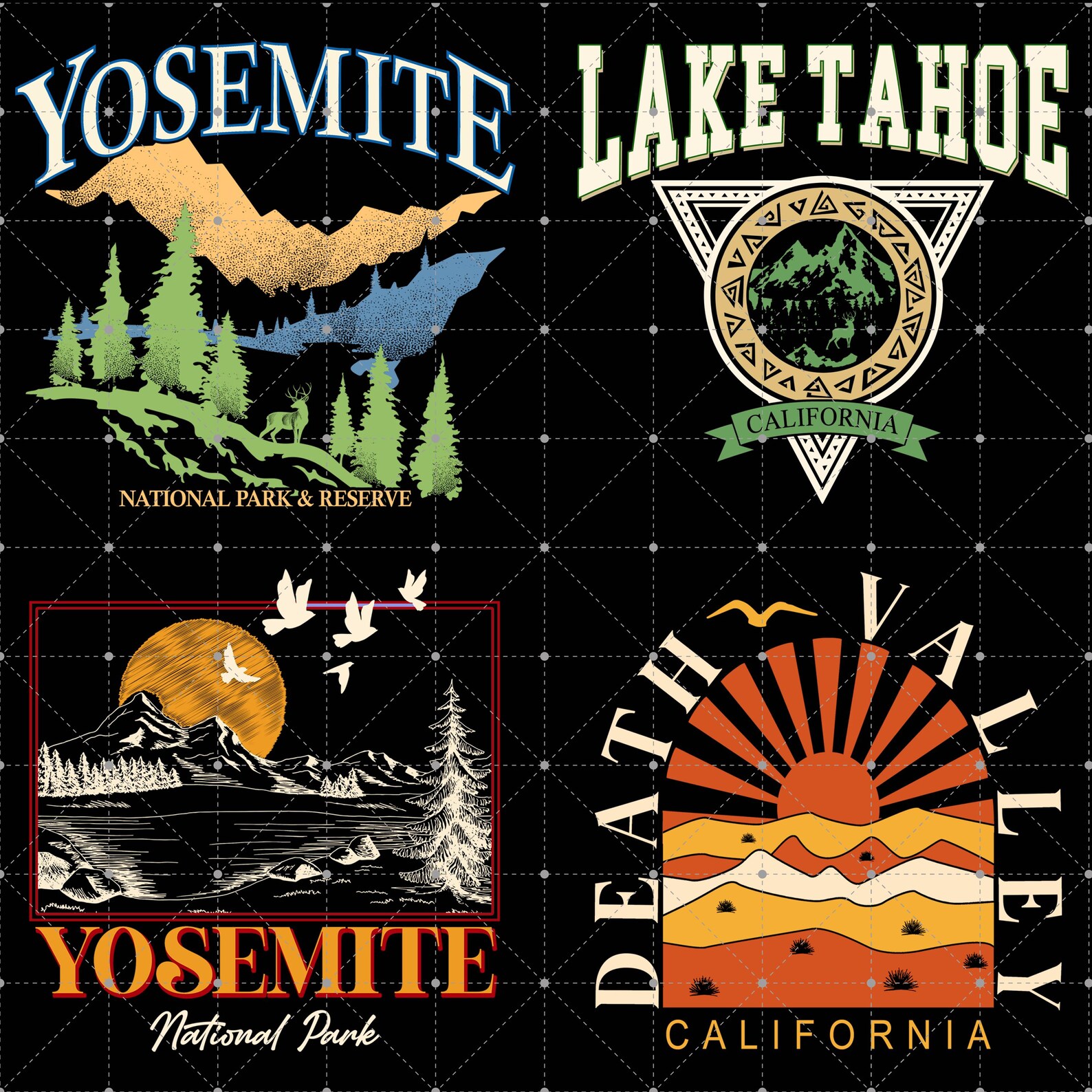 National Park Bundle Png, Yosemite Png, Lake Tahoe Png, Rocky Mt Png ...