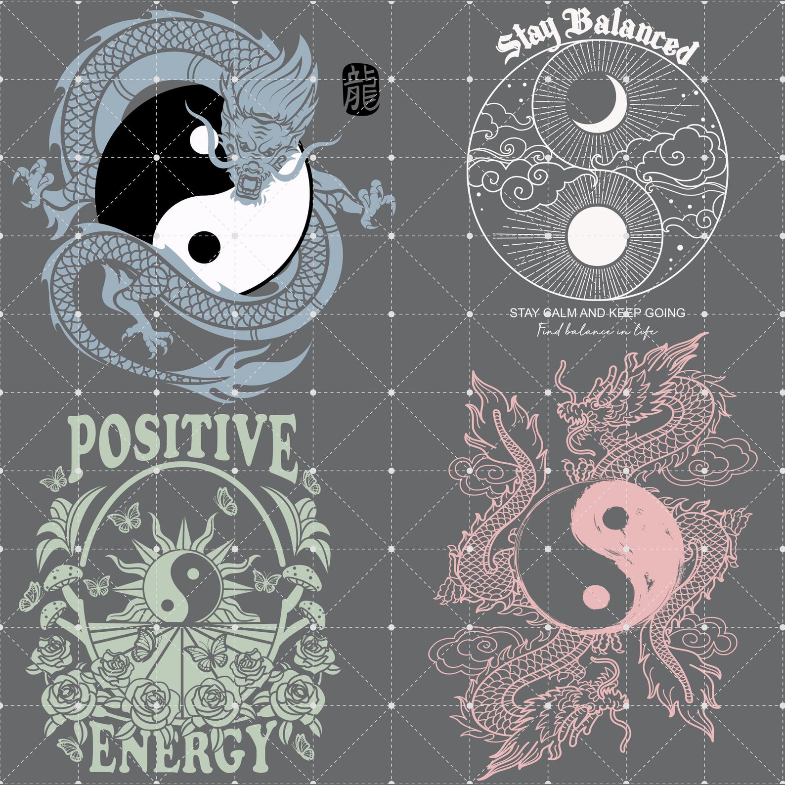 Yin Yang Png, Stay Balance Png, Yin Yang Dragon Png, Positive Energy ...