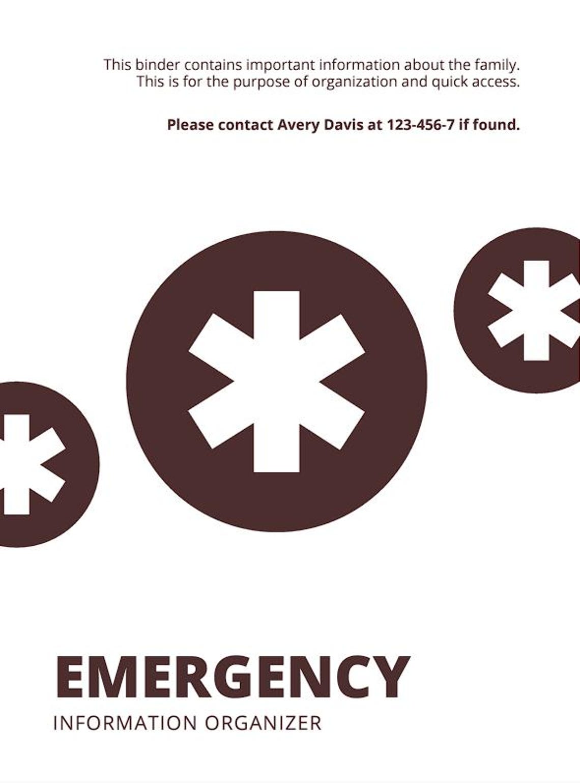 Emergency Contact Poster,safety Checklist Print,printable Emergency ...