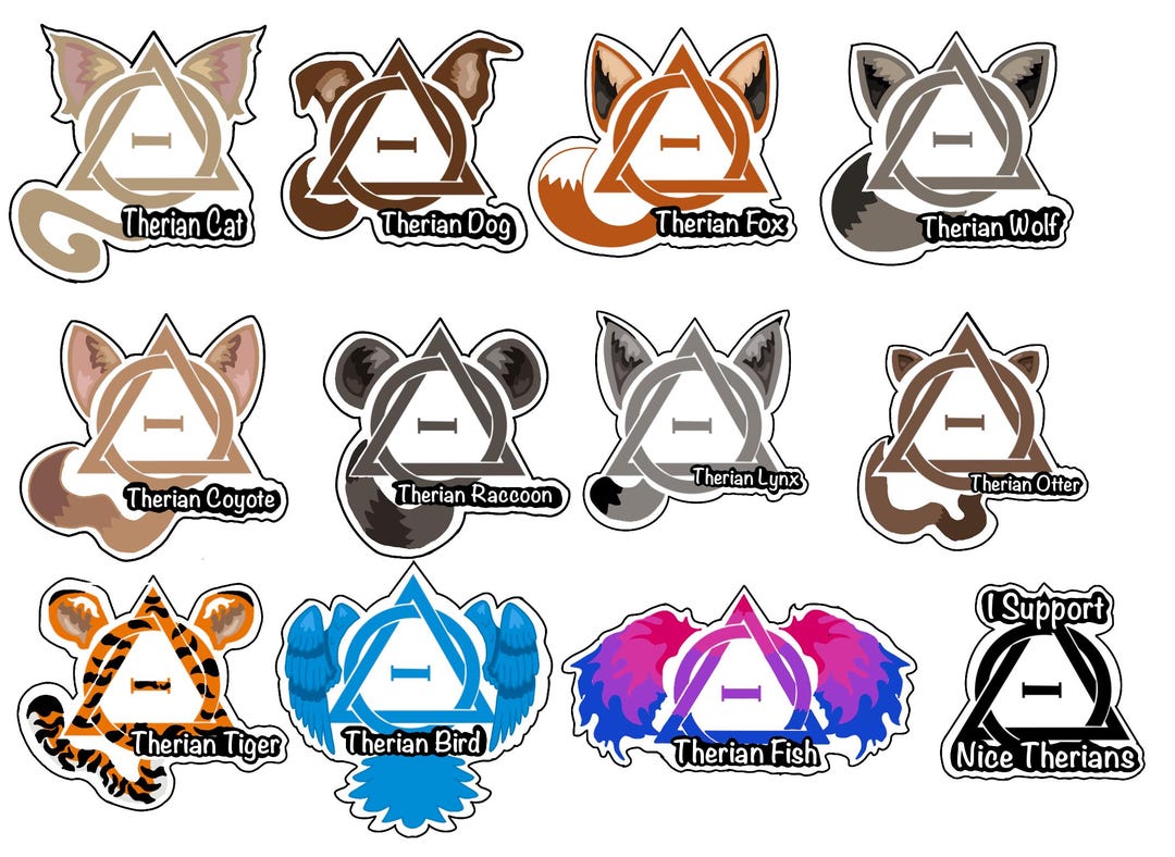 Therian Stickers! - Etsy