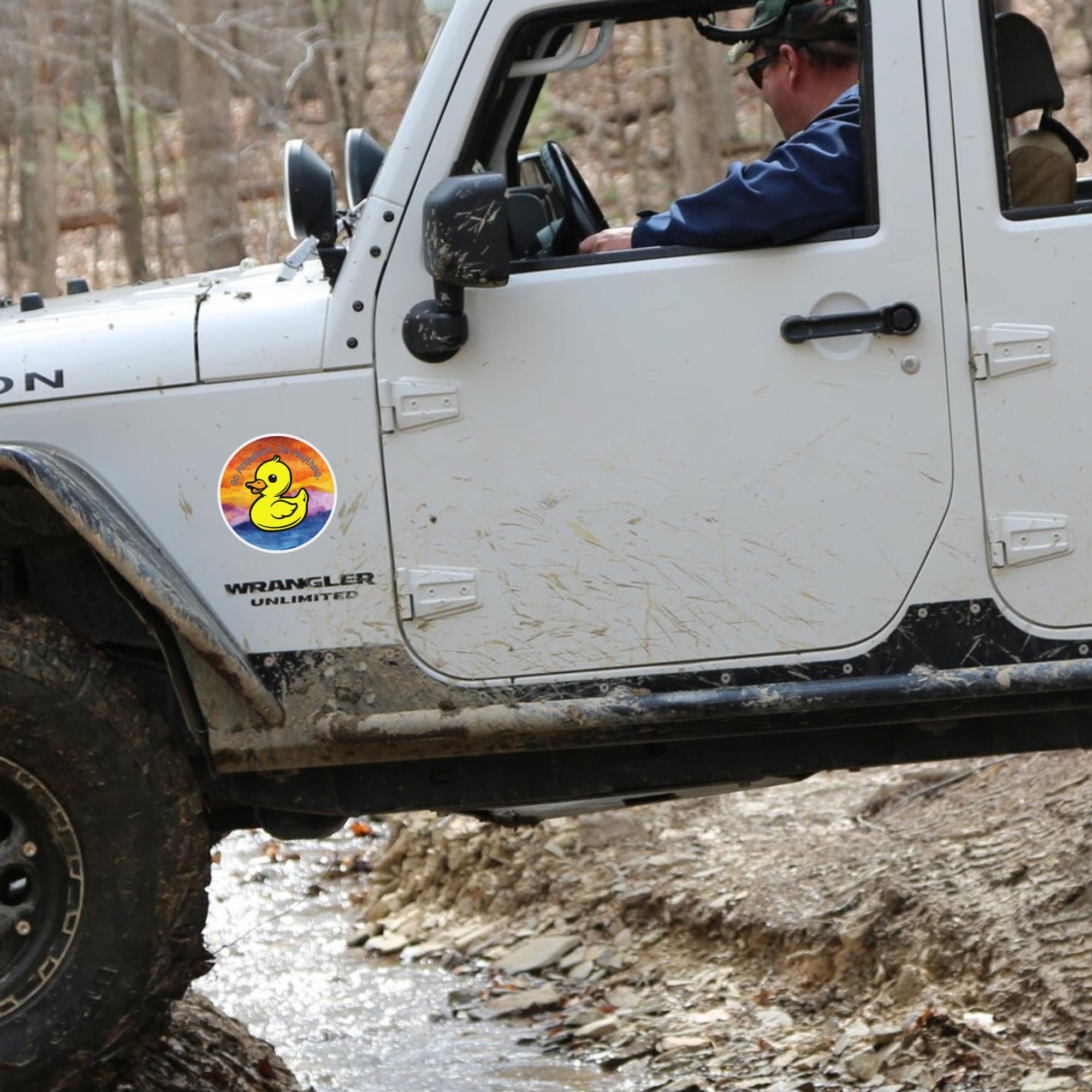 Jeep Duck Sticker, Duck Duck Jeep PNG, Go Anywhere Do Anything, Instant ...
