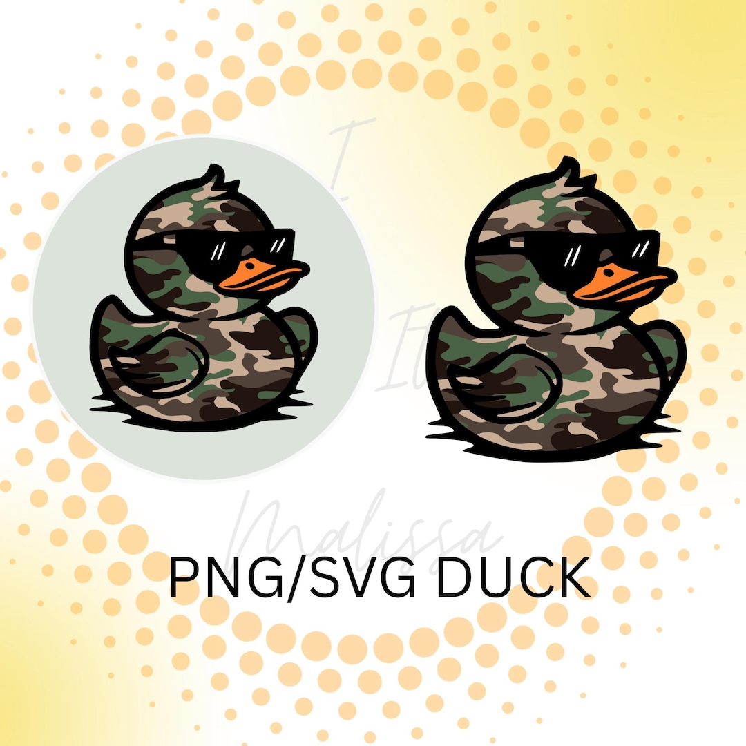 Camo Rubber Duck SVG PNG: Jeep Duck Digital Image - Etsy