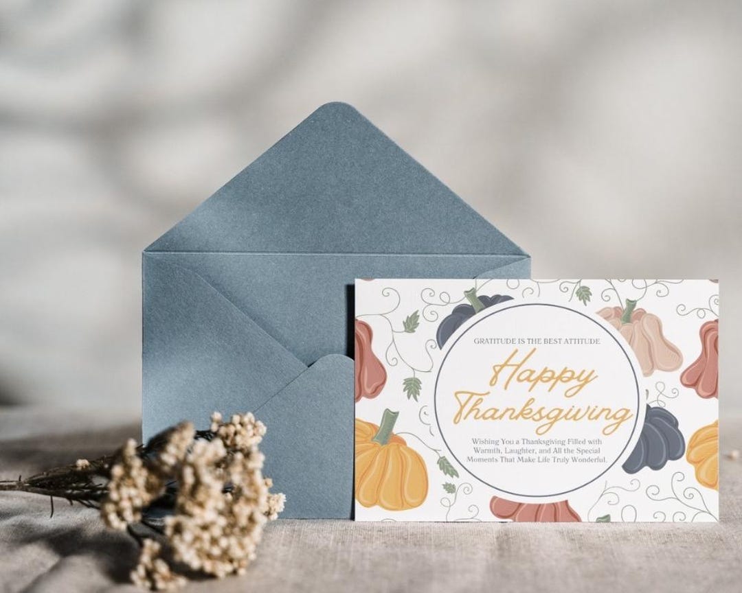Printable Happy Thanksgiving Card | Creamy & Cozy Greeting Card | Fall ...