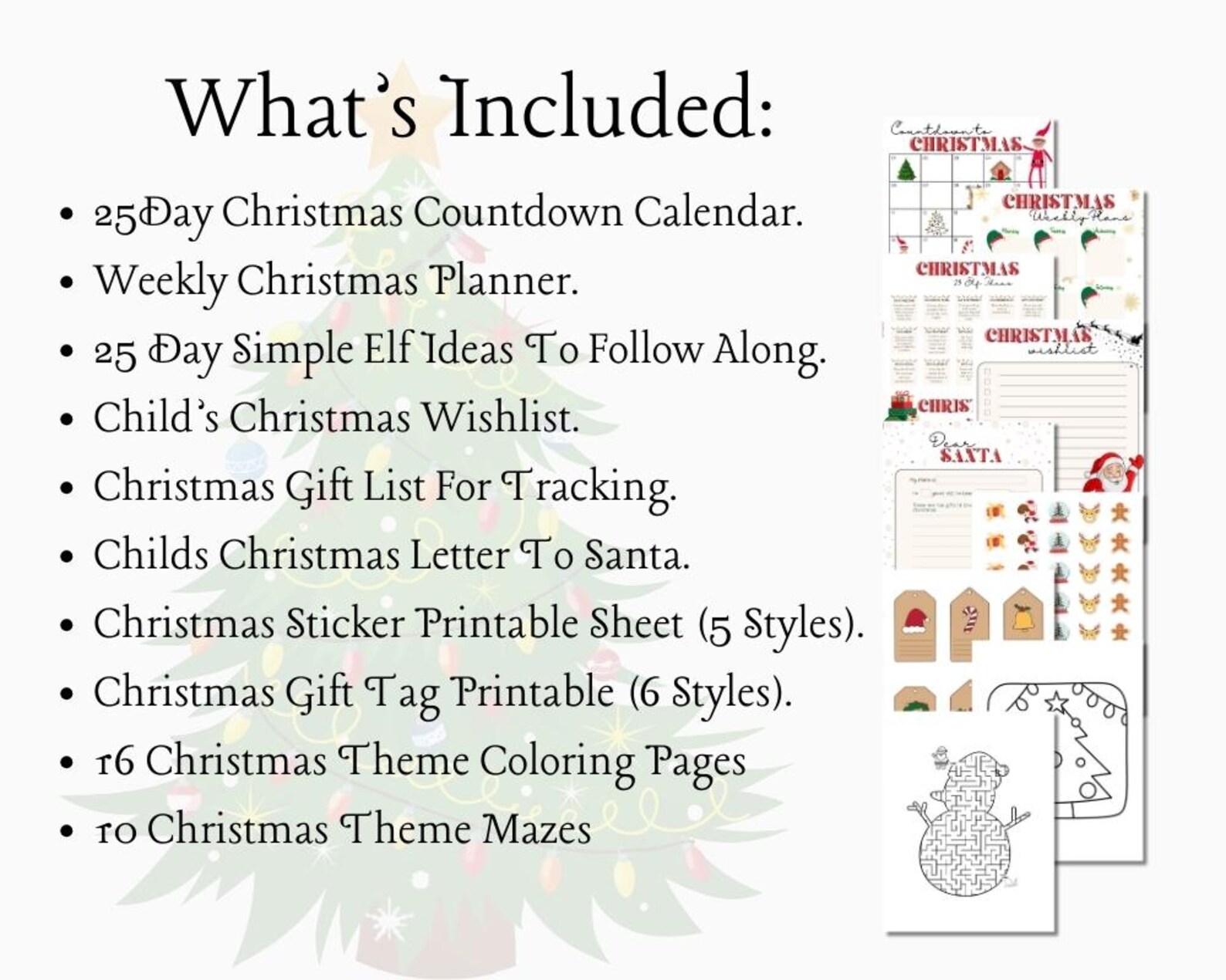 Ultimate Christmas Countdown Holiday Activity Bundle for Kids ...