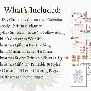 Ultimate Christmas Countdown Holiday Activity Bundle for Kids ...