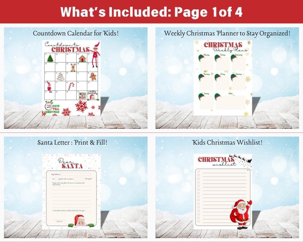 Ultimate Christmas Countdown Holiday Activity Bundle for Kids ...