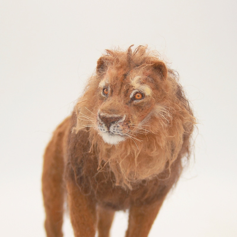 Needle Felted Lion - Etsy