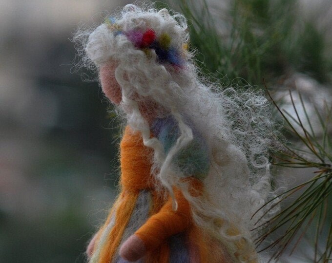 Needle Felted Waldorf-summer Maiden-soft Sculpture-standing Doll ...